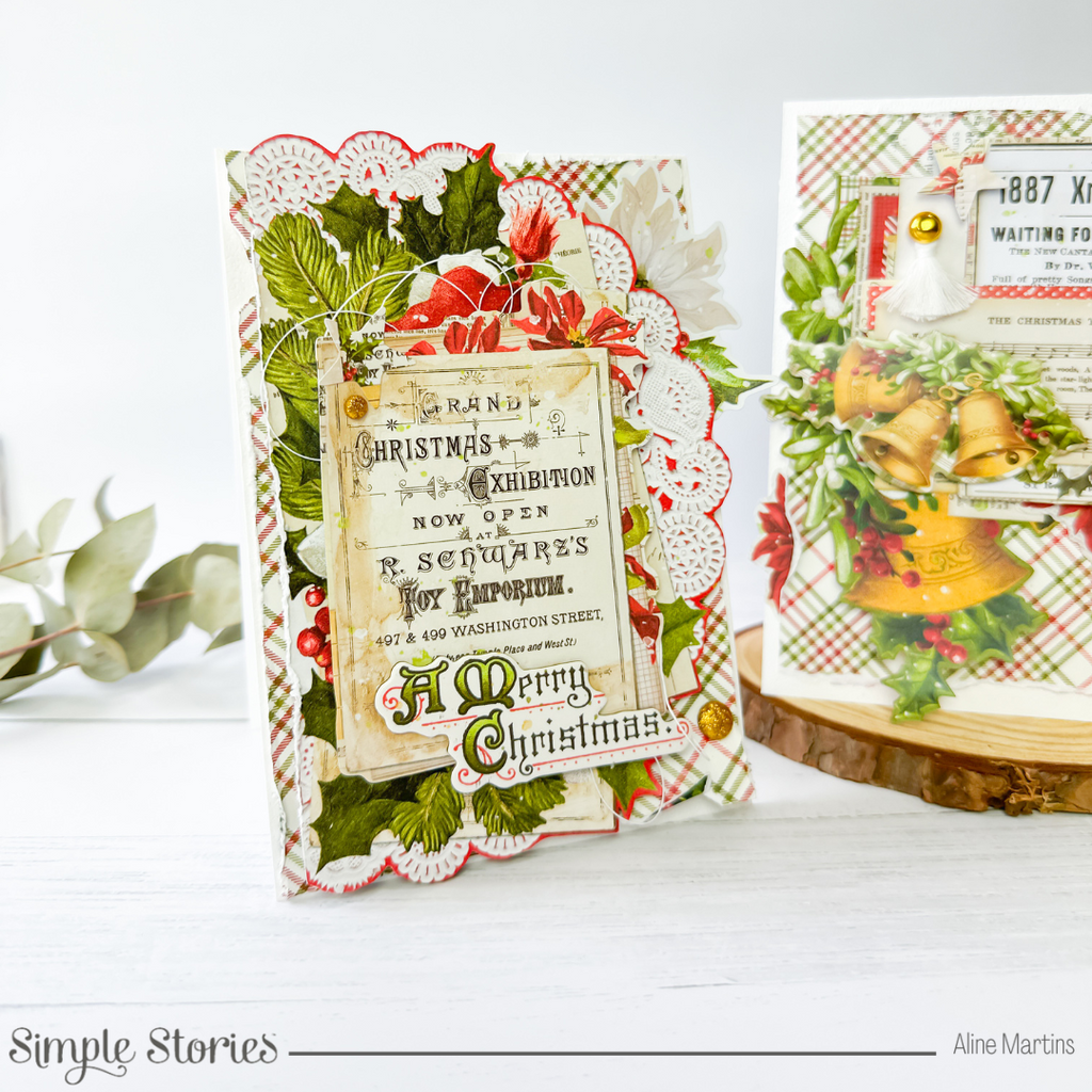 Vintage cards with the Yuletide Collection! – Simple Stories