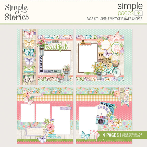 Simple Vintage Flower Shoppe - Simple Pages Page Kit – Simple Stories