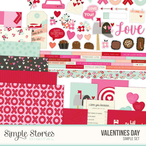 Valentines Day Digital Simple Set – Simple Stories