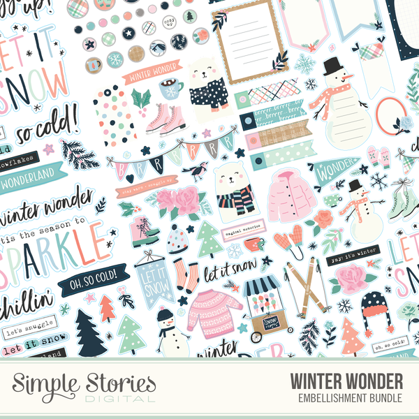 Winter Wonder Digital Embellishment Bundle – Simple Stories