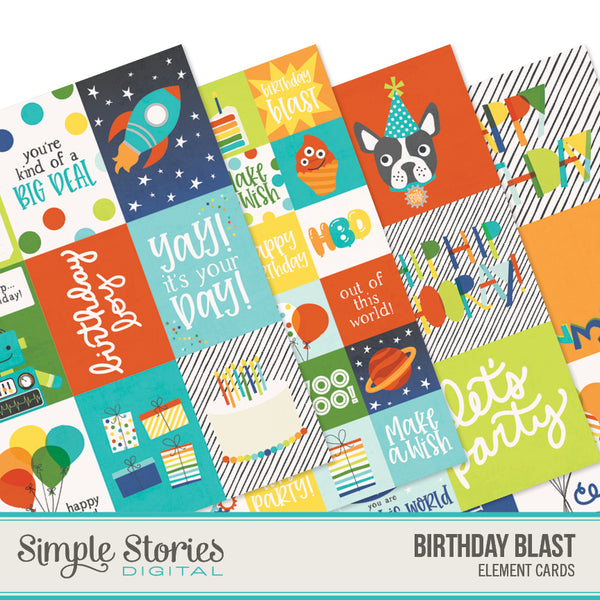 Birthday Blast Digital Elements – Simple Stories