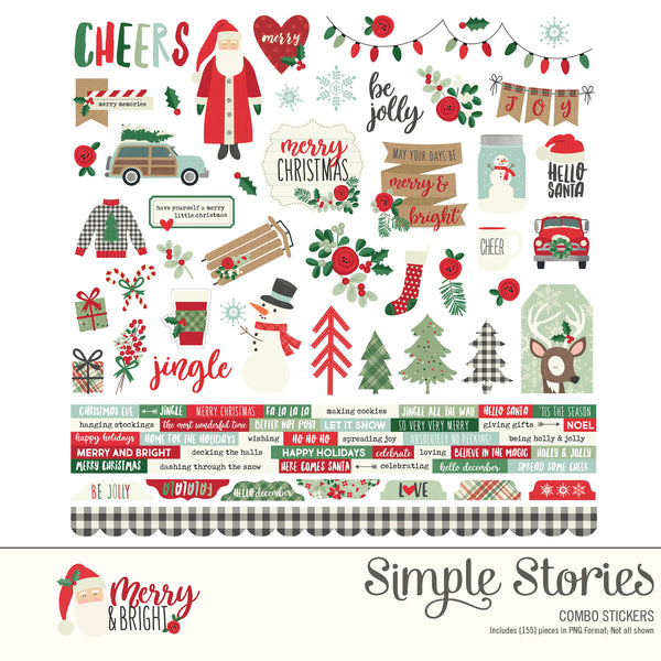 Merry & Bright Digital Stickers – Simple Stories