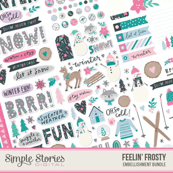 Feelin' Frosty Digital Embellishment Bundle – Simple Stories