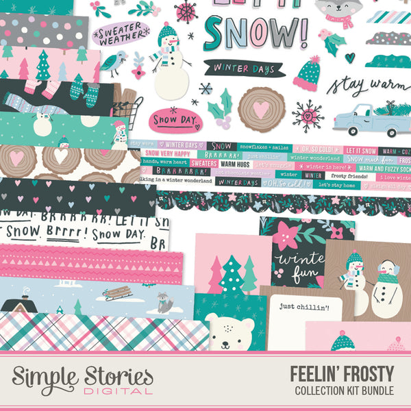 Feelin' Frosty Digital Collection Kit Bundle – Simple Stories