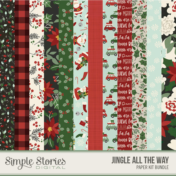Jingle All The Way Digital Paper Kit – Simple Stories