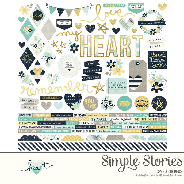Heart Digital Stickers – Simple Stories