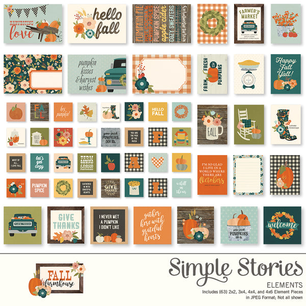 Fall Farmhouse Digital Elements – Simple Stories