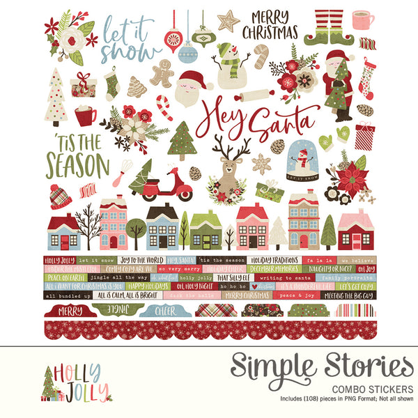 Holly Jolly Digital Stickers – Simple Stories