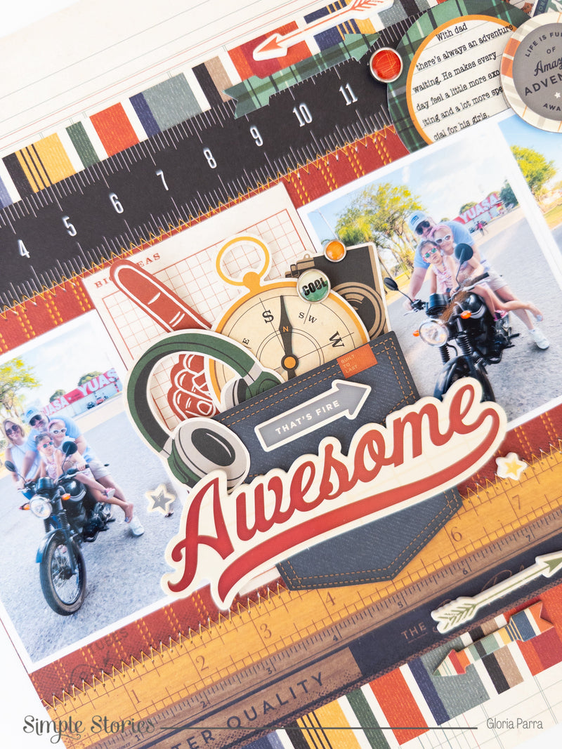 Awesome Layout using Rustic Legend – Simple Stories
