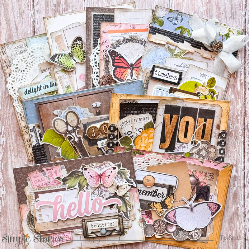 Beautiful Simple Vintage Junk Drawer Cards – Simple Stories
