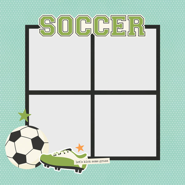 Soccer Simple Pages Page Pieces - Unit of 6 – Simple Stories