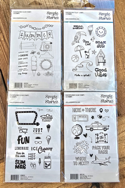 NEW! Stamp Set - Summer/Travel Bundle – Simple Stories