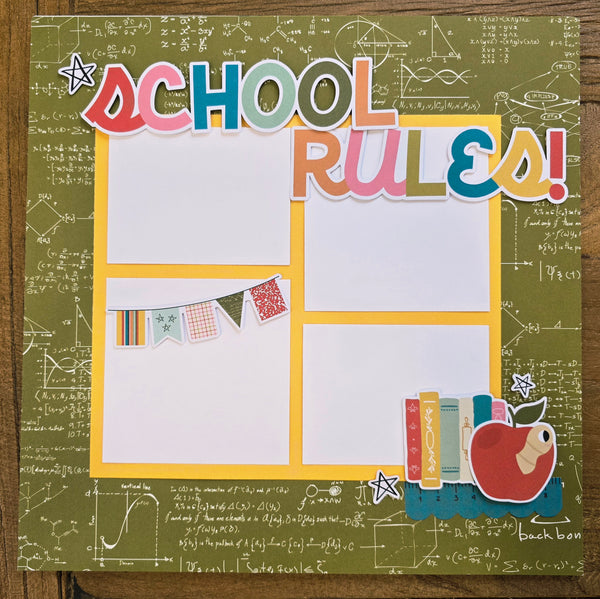 School Rules Layout Kit with Page Template – Simple Stories