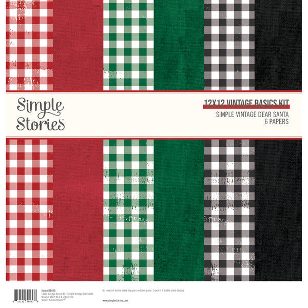 Simple Vintage Dear Santa - 12x12 Basics Kit – Simple Stories
