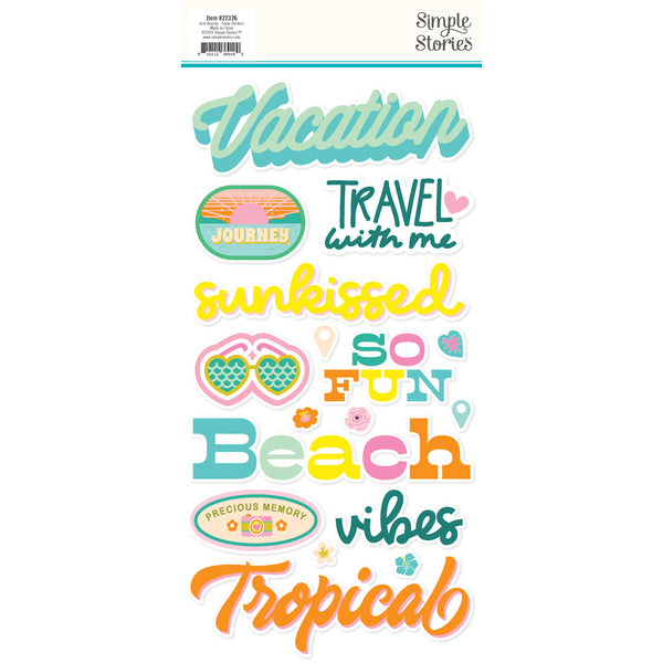 Just Beachy - Foam Stickers – Simple Stories