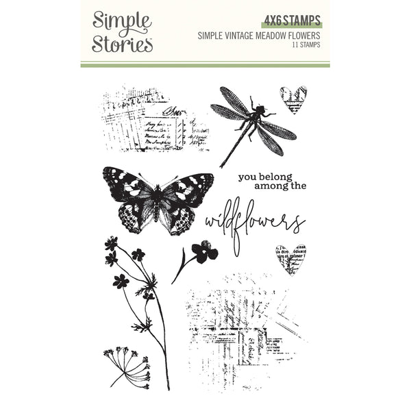 Simple Vintage Meadow Flowers - Stamps – Simple Stories