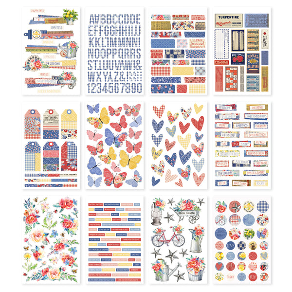Simple Vintage Linen Market- Sticker Book – Simple Stories