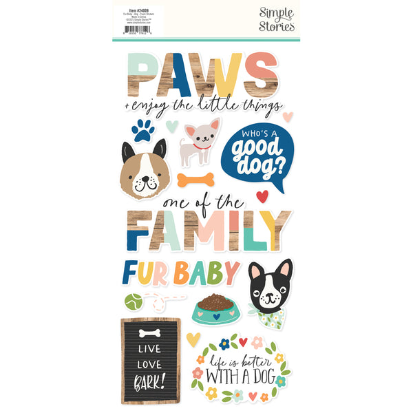 Fur Baby Dog - Foam Stickers – Simple Stories