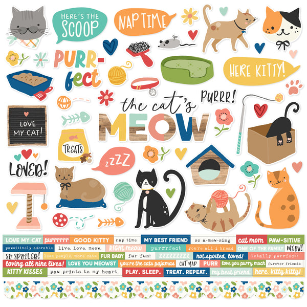 Fur Baby Cat - Cardstock Stickers – Simple Stories