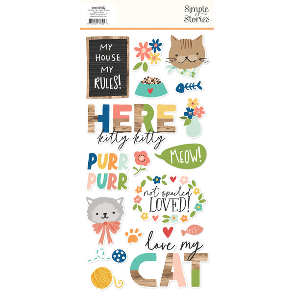 Fur Baby Cat - Foam Stickers – Simple Stories