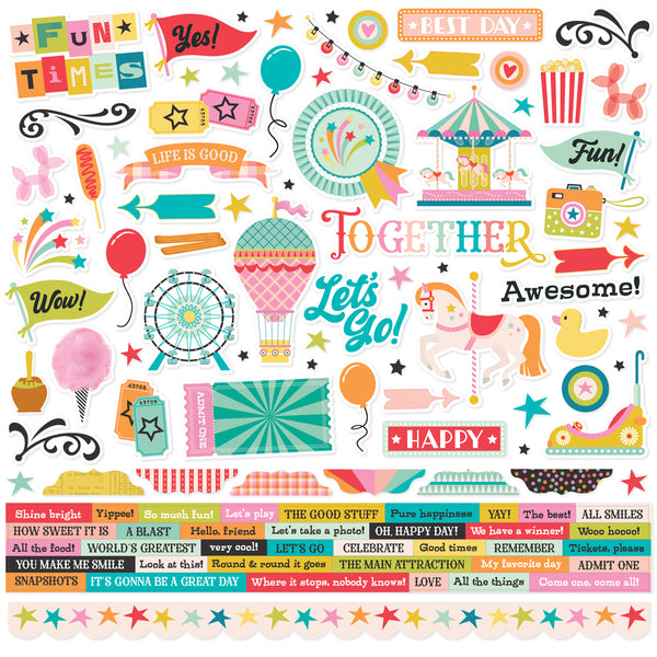 Fun Times Cardstock Stickers - 12 pack – Simple Stories
