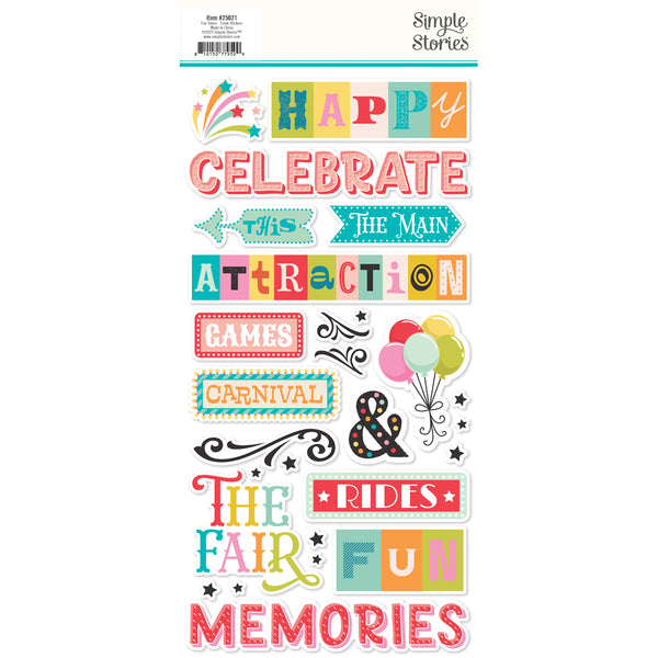 Fun Times Foam Stickers - Unit of 6 – Simple Stories