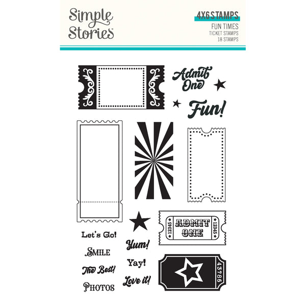 Fun Times Stamps - Tickets - Unit of 6 – Simple Stories