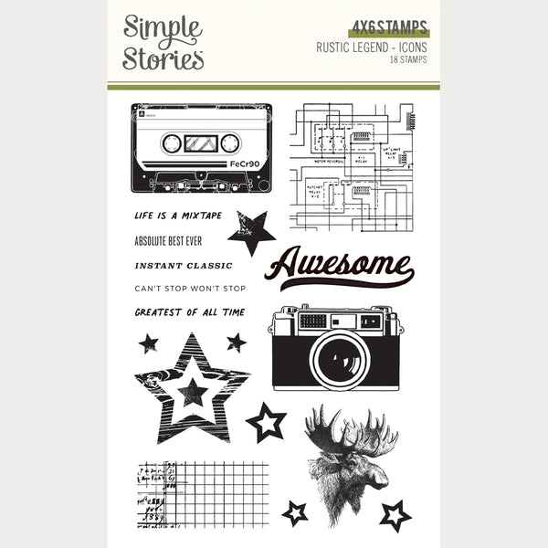 Rustic Legend - Stamps Icons – Simple Stories