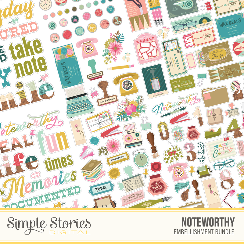 Travel Notes Digital Elements – Simple Stories