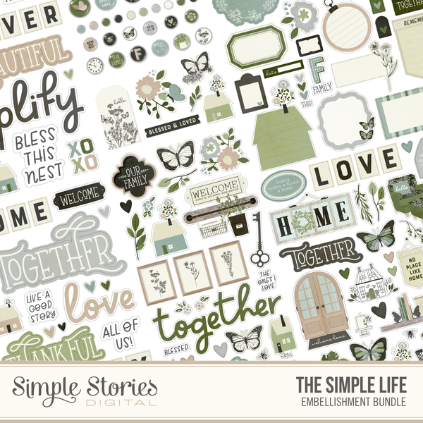 The Simple Life Digital Embellishment Bundle – Simple Stories