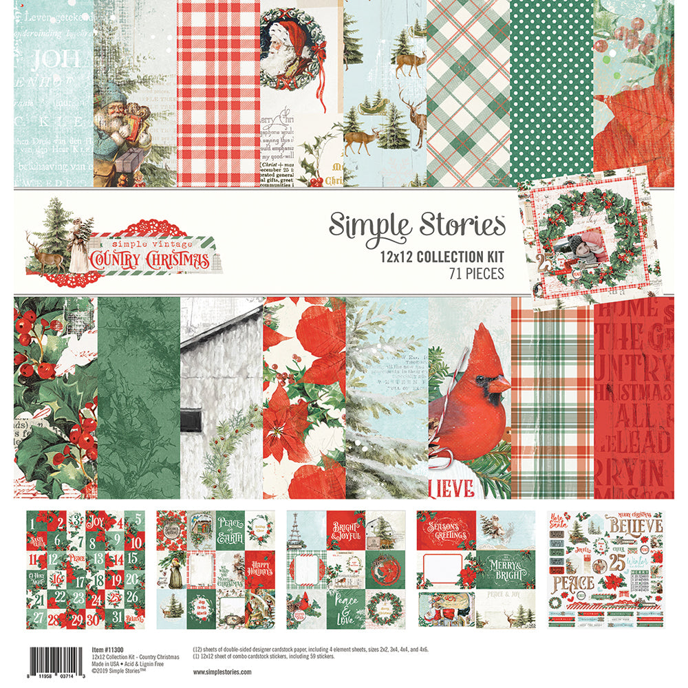 Country Christmas 12x12 Paper - Christmas Magic – Simple Stories
