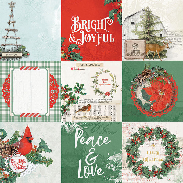 Country Christmas 4x4 Elements – Simple Stories