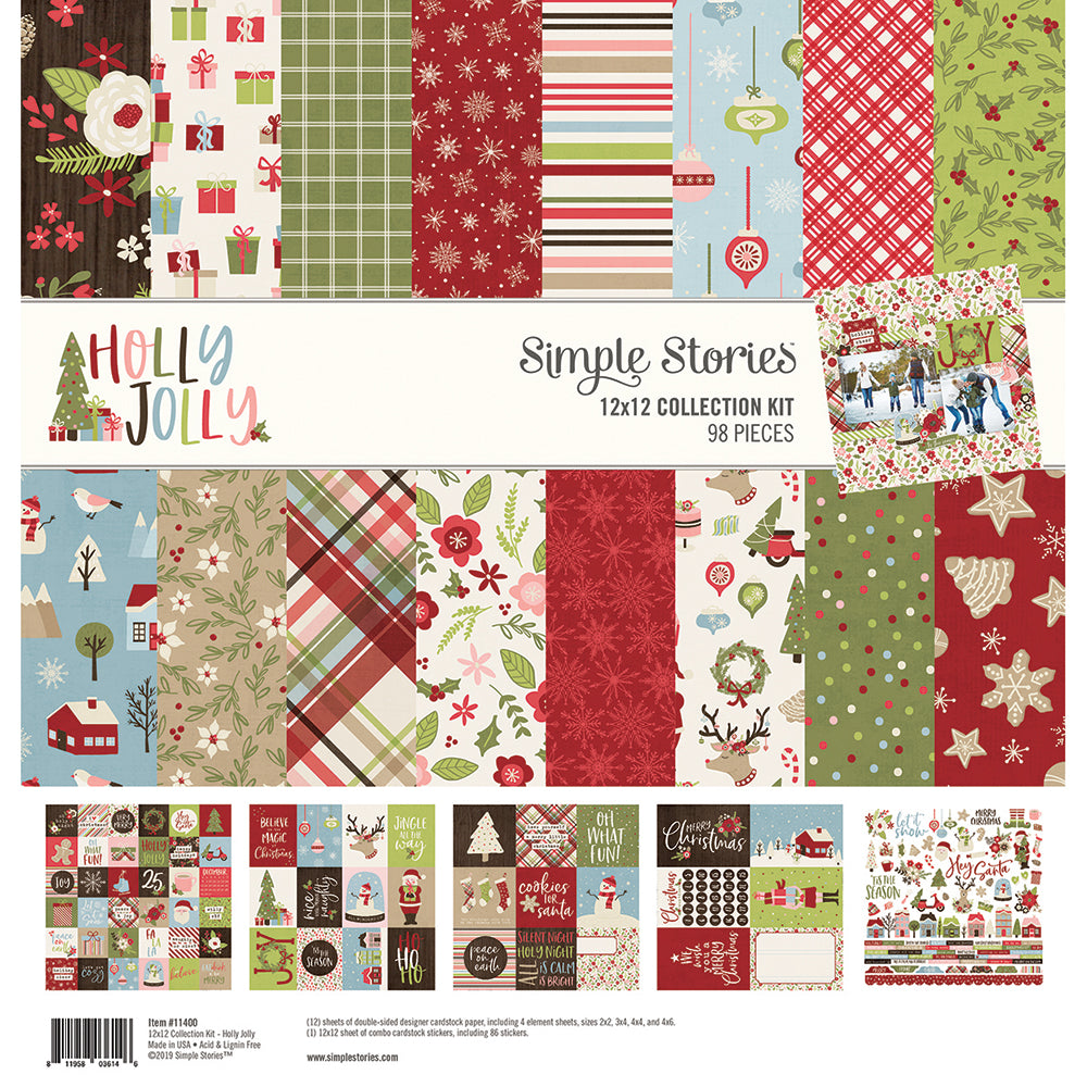Holly Jolly 12x12 Paper - Happy Holidays – Simple Stories