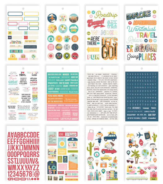 Going Places 4x6 Sticker Book – Simple Stories
