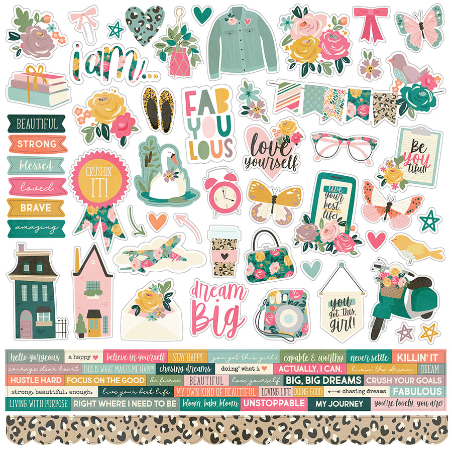I Am 12x12 Paper - Fabulous – Simple Stories