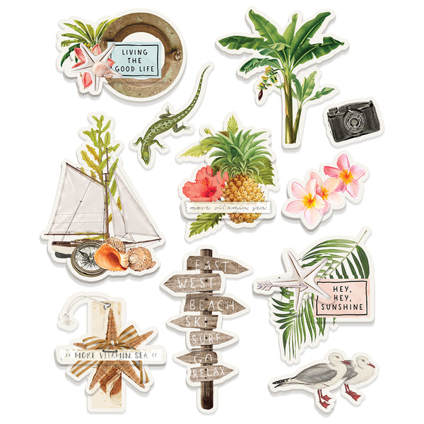 Simple Vintage Coastal - Layered Stickers – Simple Stories