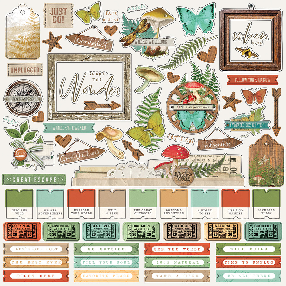 Simple Vintage Great Escape 4x6 Sticker Book – Simple Stories