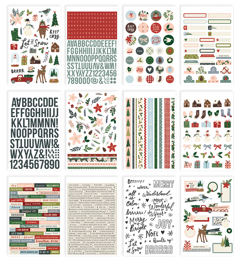 Winter Cottage - Sticker Book – Simple Stories