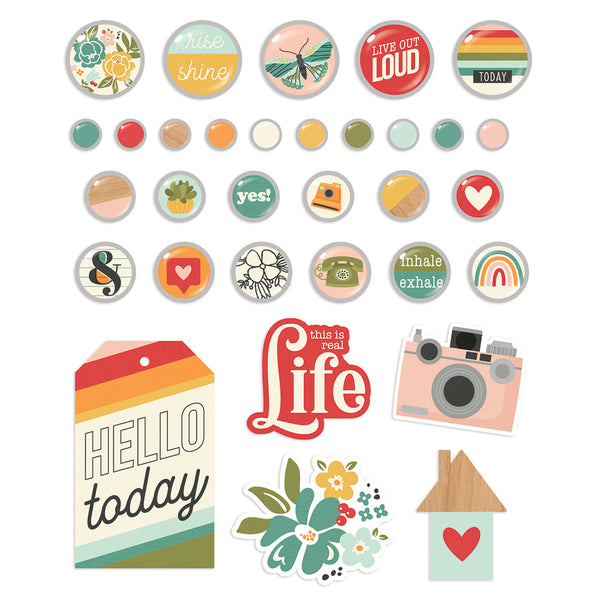Hello Today - Decorative Brads – Simple Stories