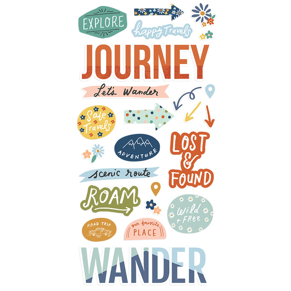 Safe Travels - Foam Stickers – Simple Stories