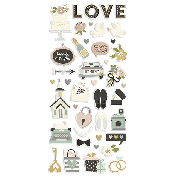 Happily Ever After - Puffy Stickers – Simple Stories