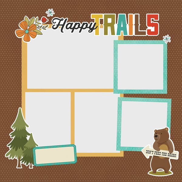 Simple Pages Page Pieces - Happy Trails – Simple Stories
