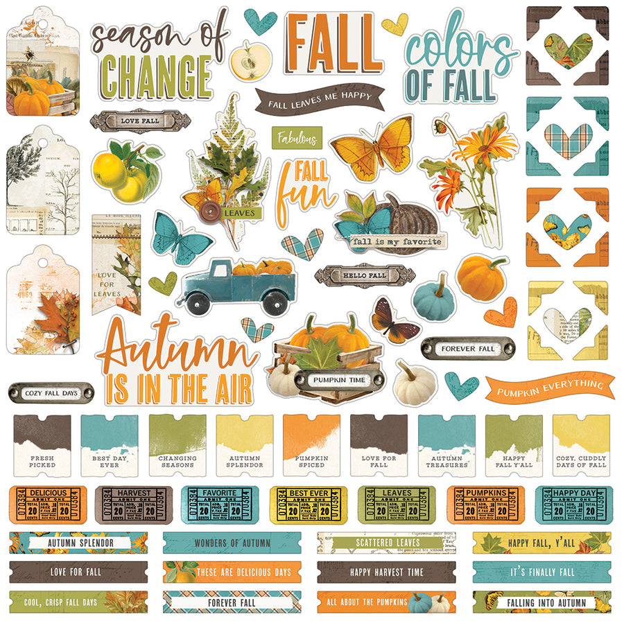 Simple Vintage Country Harvest - Banner Sticker – Simple Stories