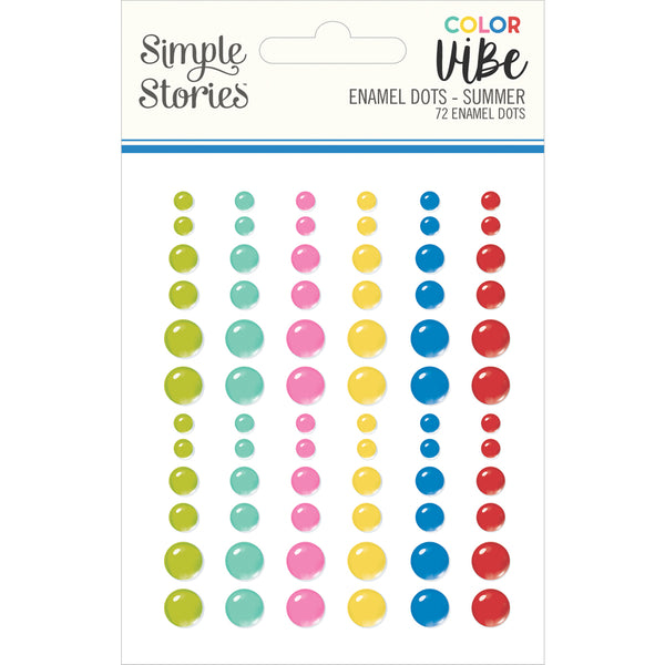 Color Vibe Enamel Dots - Summer – Simple Stories