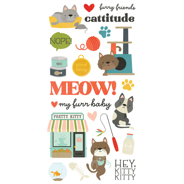 Pet Shoppe Cat - Foam Stickers – Simple Stories