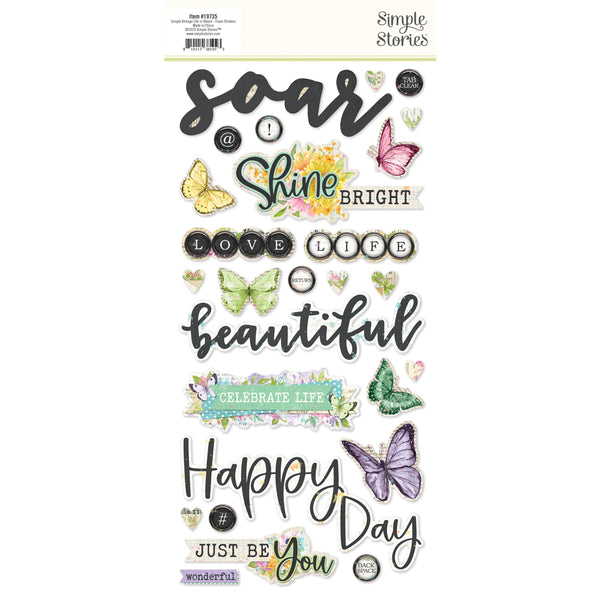 Simple Vintage Life in Bloom - Foam Stickers – Simple Stories