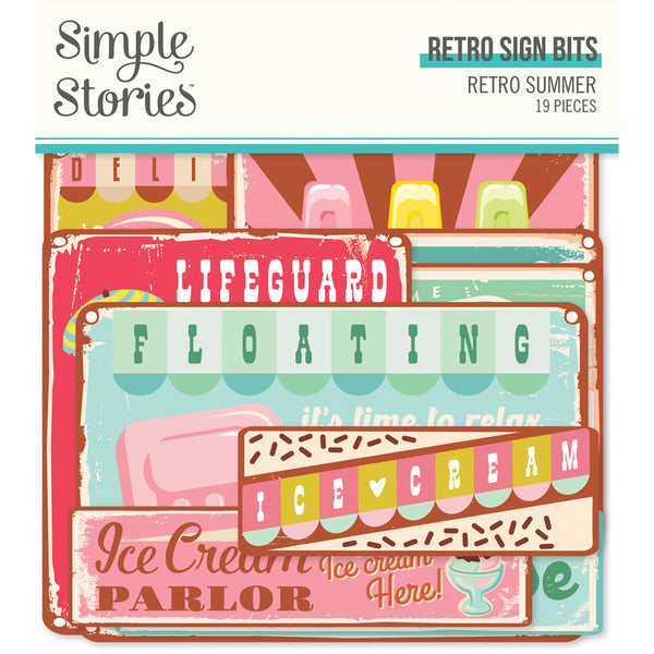 Retro Summer - Retro Sign Bits & Pieces – Simple Stories