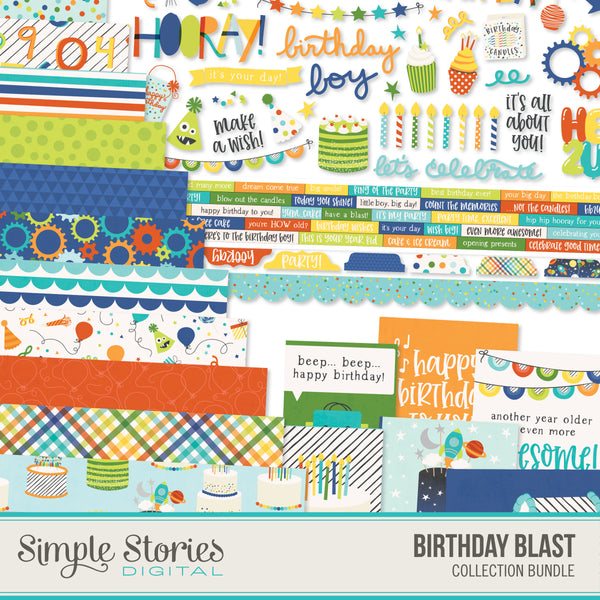 Birthday Blast Digital Collection Kit Bundle – Simple Stories