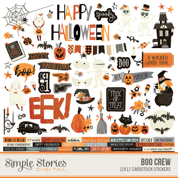 Boo Crew Digital Stickers – Simple Stories