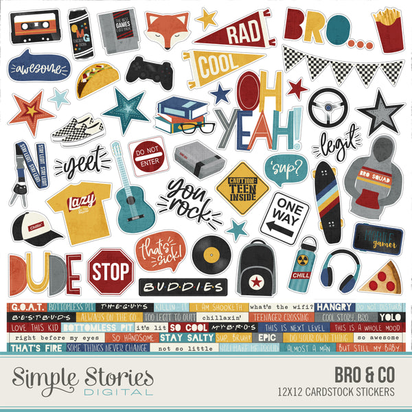 Bro & Co Digital Stickers – Simple Stories
